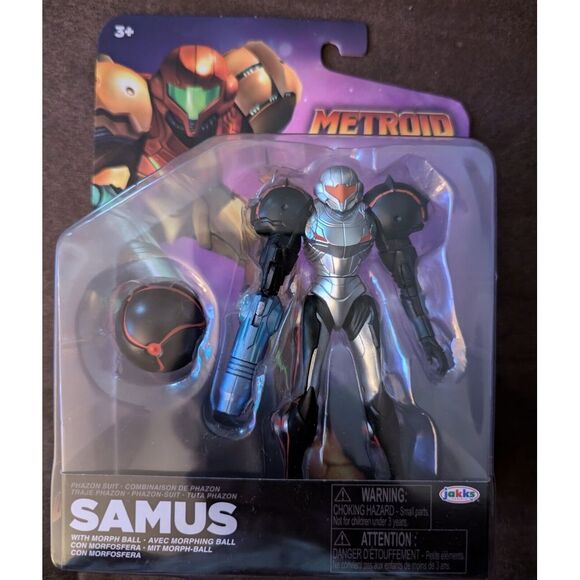 Toys | 224 Jakks Pacific Metroid Samus Aran Phazon Suit With Morph Ball ...